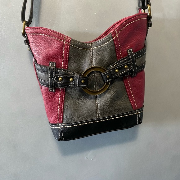 boc | Bags | Boc Crossbody Or Shoulder Bag Purse Red Black And Grey ...